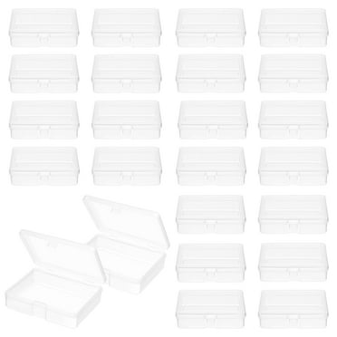 30 Pcs Transparent Bead Box Mini Plastic Storage Clear Container Small ...