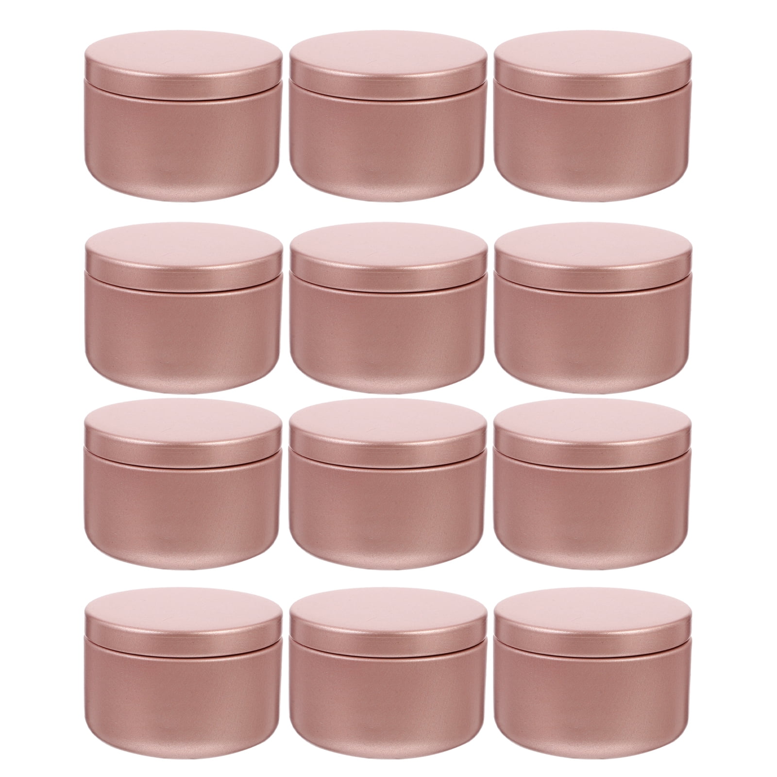 Askfic candle tin 12PCS Aluminum Empty Tins with Screw Lid for DIY ...