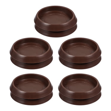 NOGIS 2X2 Round Rubber Furniture Caster Cups with Anti-Sliding Floor ...