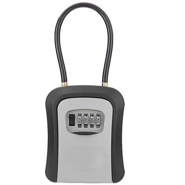 Key Lock Box Keys Storage Lock Box with 4 Digits Combination Resettable ...