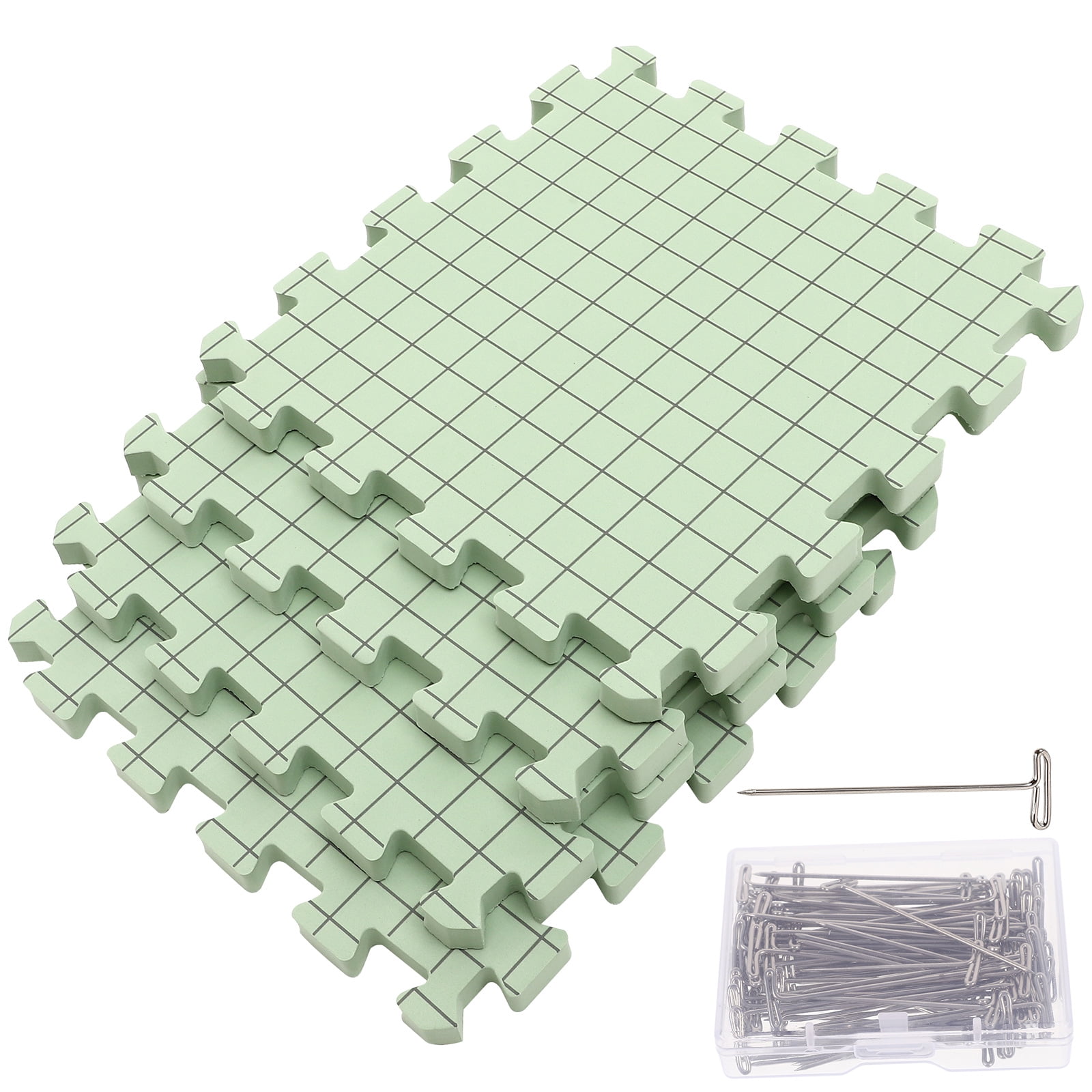 Askfic knitting blocking mats Foam Knitting with T-shaped Pin for ...