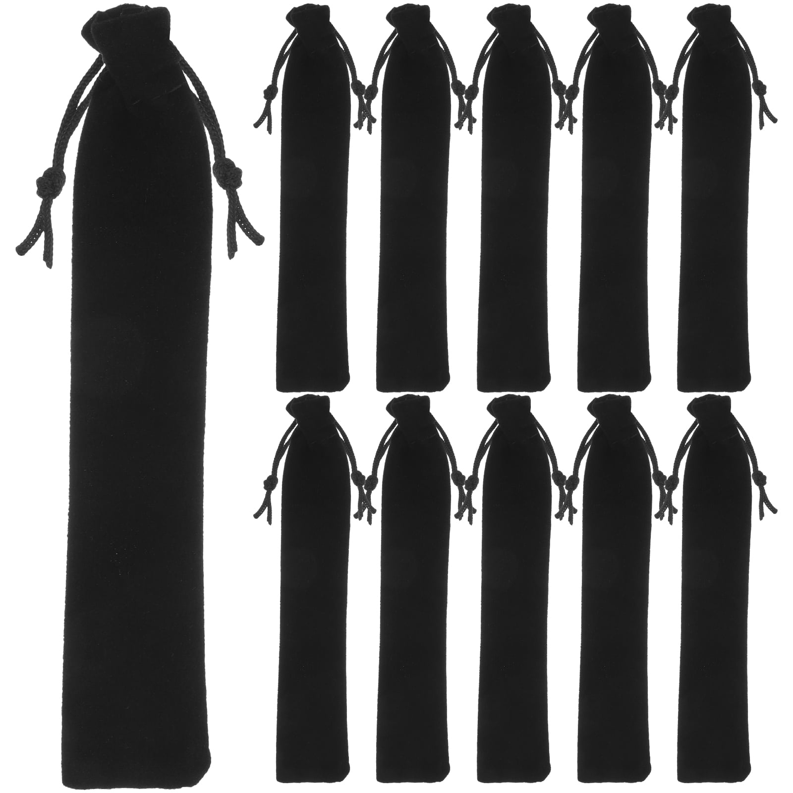 Askfic pen pouch Jewelry Gift Boxes 20pcs Black Drawstring Pen Pouch 6. ...