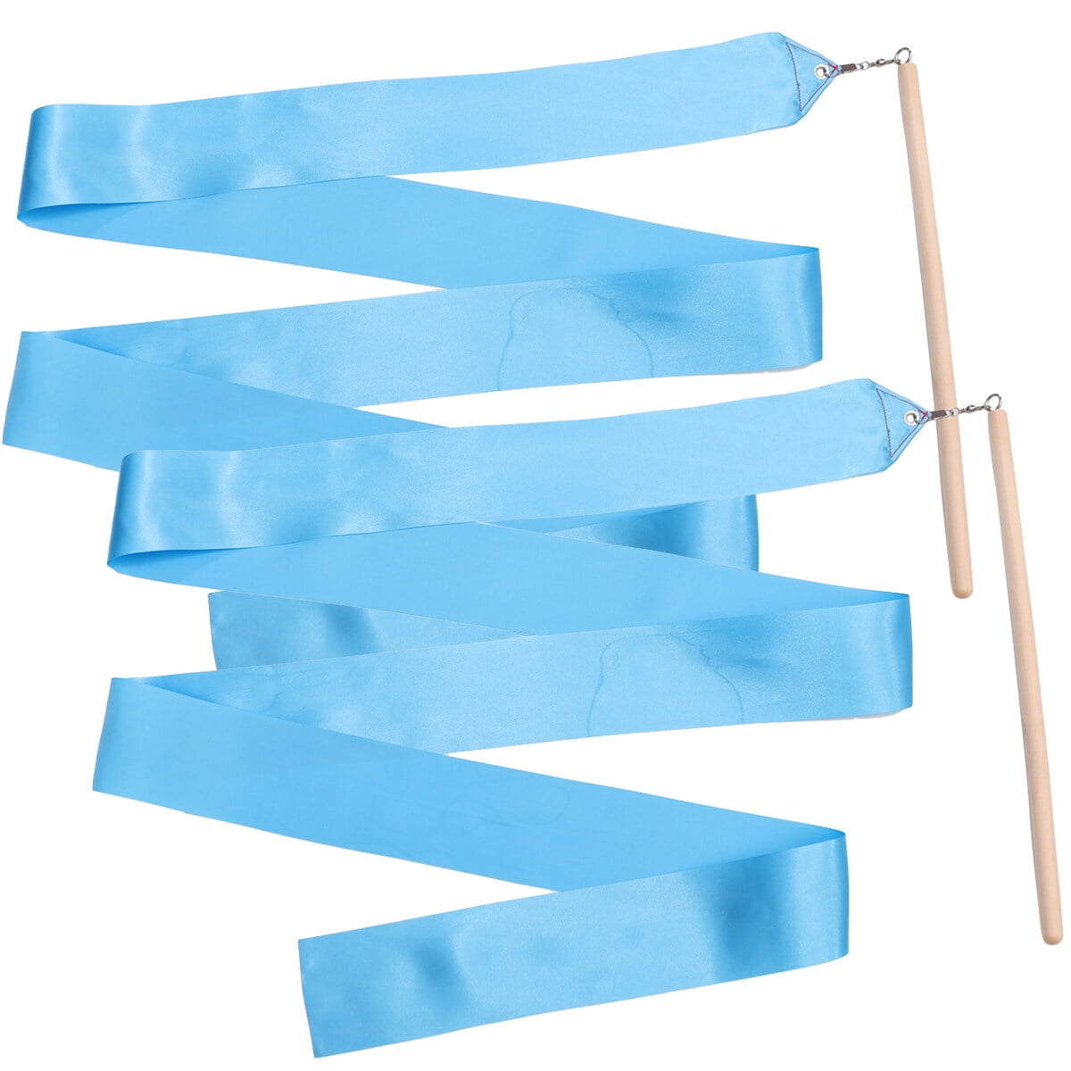 Askfic rhythmic ribbon 2Pcs 2m Blue Gymnastics Ribbon Streamers for ...