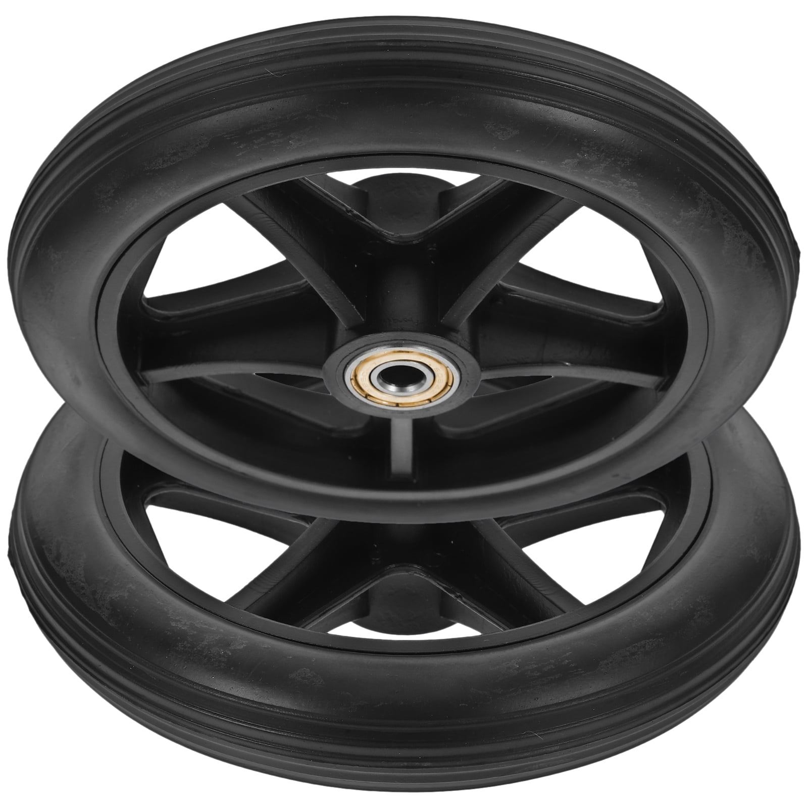 Askfic wheel chair wheels 6 in 6" Rubber Replacement Wheels for ...
