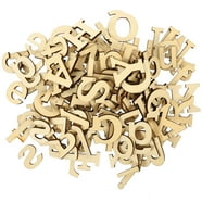 HILABEE 156Pcs Small Wooden Craft Letters, Alphabet Cutouts with ...
