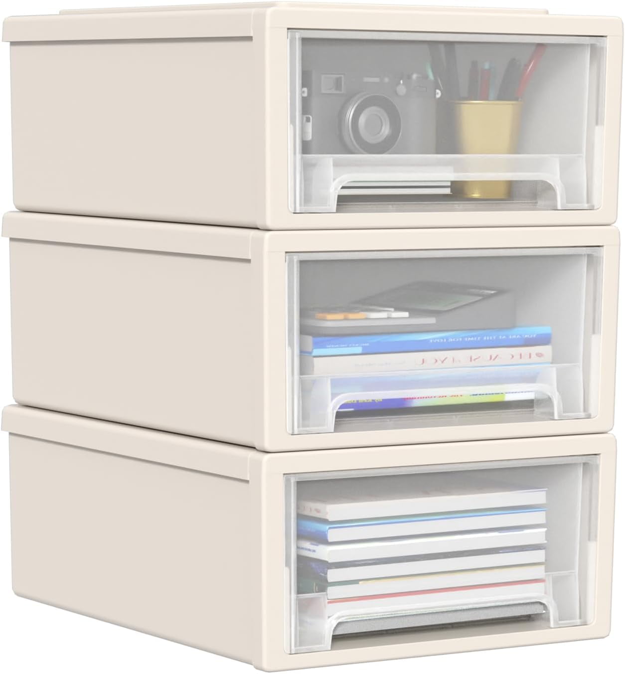 Asking 12 Quart Stacking Drawer, Plastic Stacking Storage Drawer Unit ...