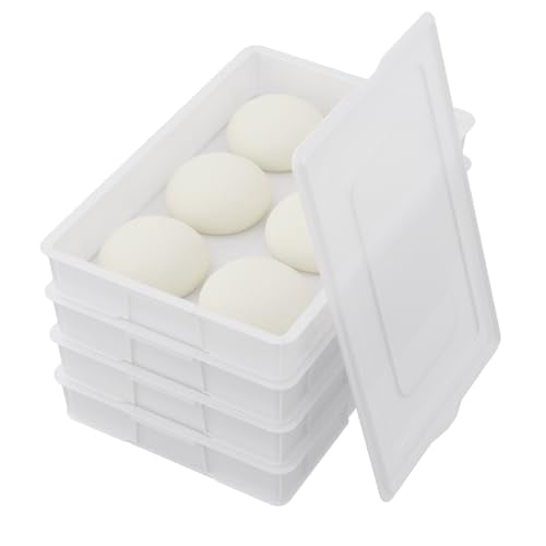 Asking 4 Pack Pizza Dough Proofing Box Commercial Quality with lid ...