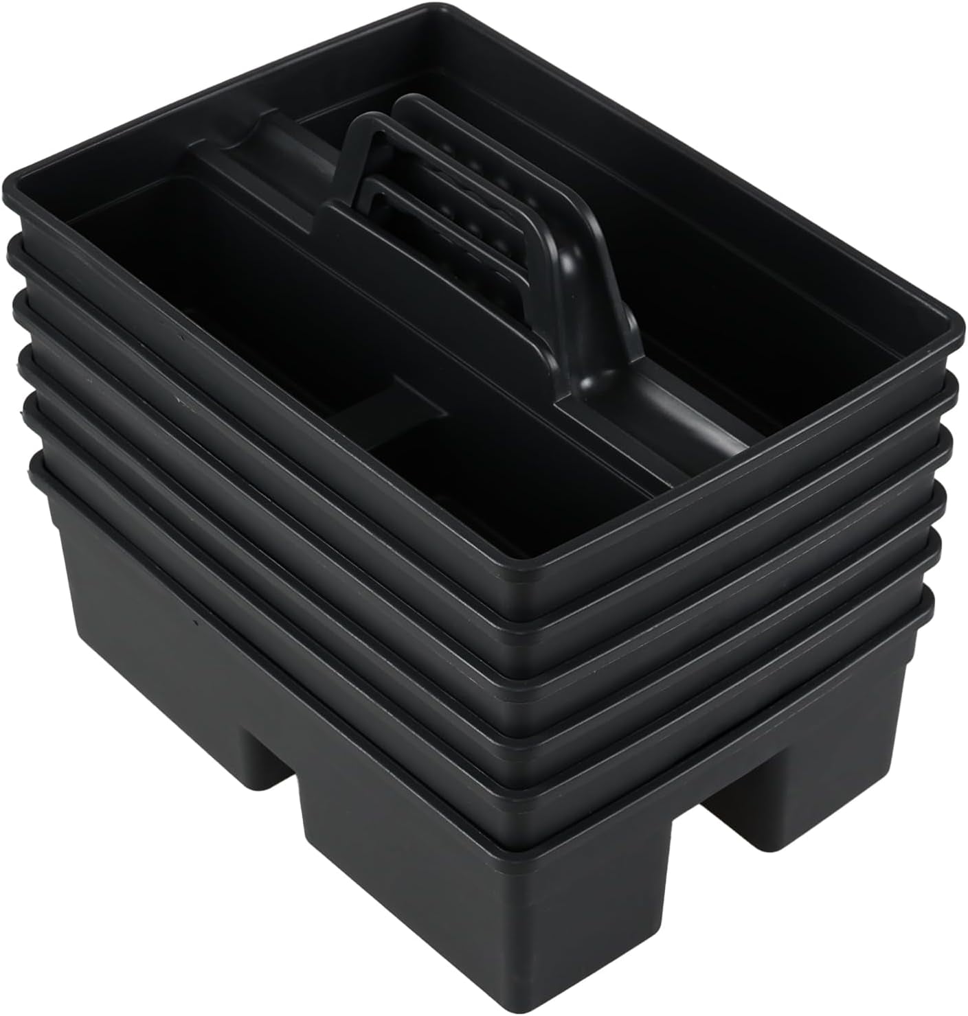 Asking 6 Pack Plastic Cleaning Caddy Organizer with Handle, Plastic ...
