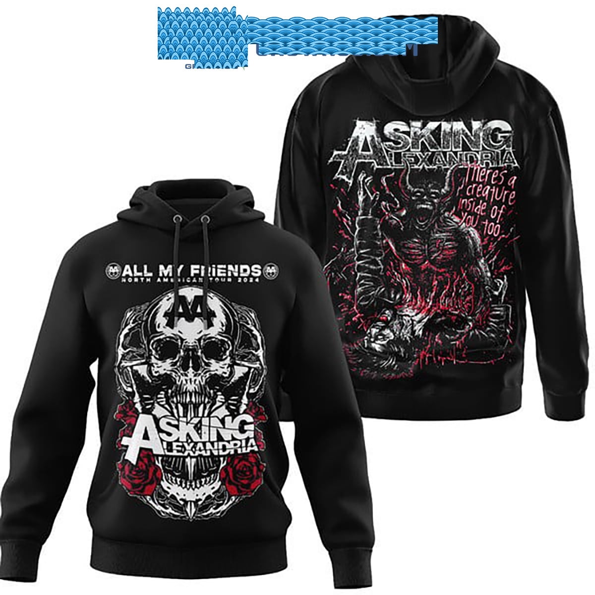 Asking Alexandria There Is A Creature Inside Of You Too Hoodie Shirt ...