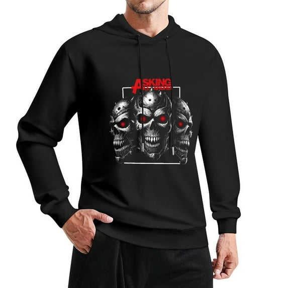 Asking Band Alexandria Men's Hooded Pullover Casual Long Sleeve ...
