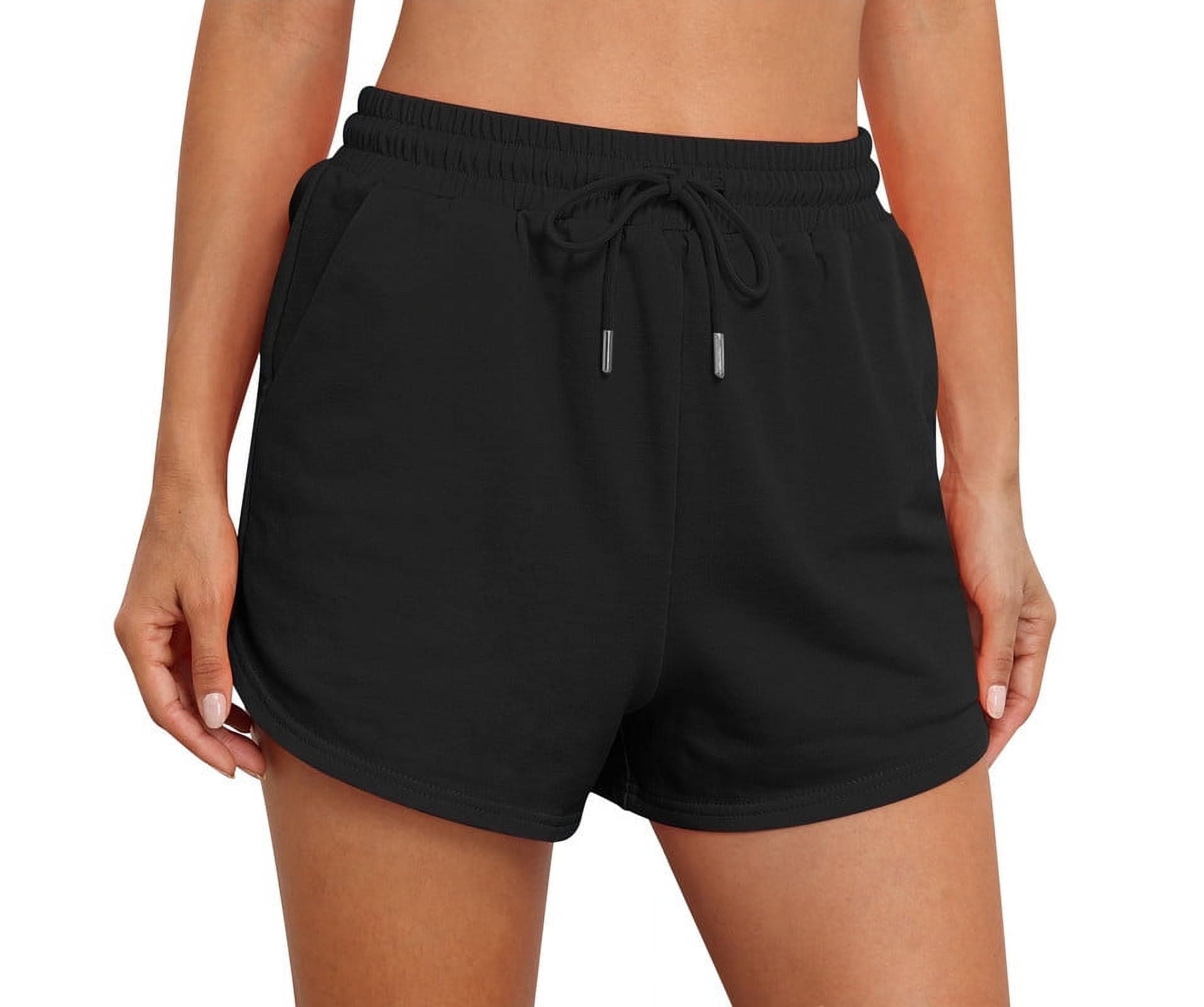 Asklazy Womens Sweat Shorts with Pockets Cotton Trendy Drawstring ...