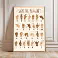 Asl Alphabet For American Language Chart The Alphabet Wall Art ...