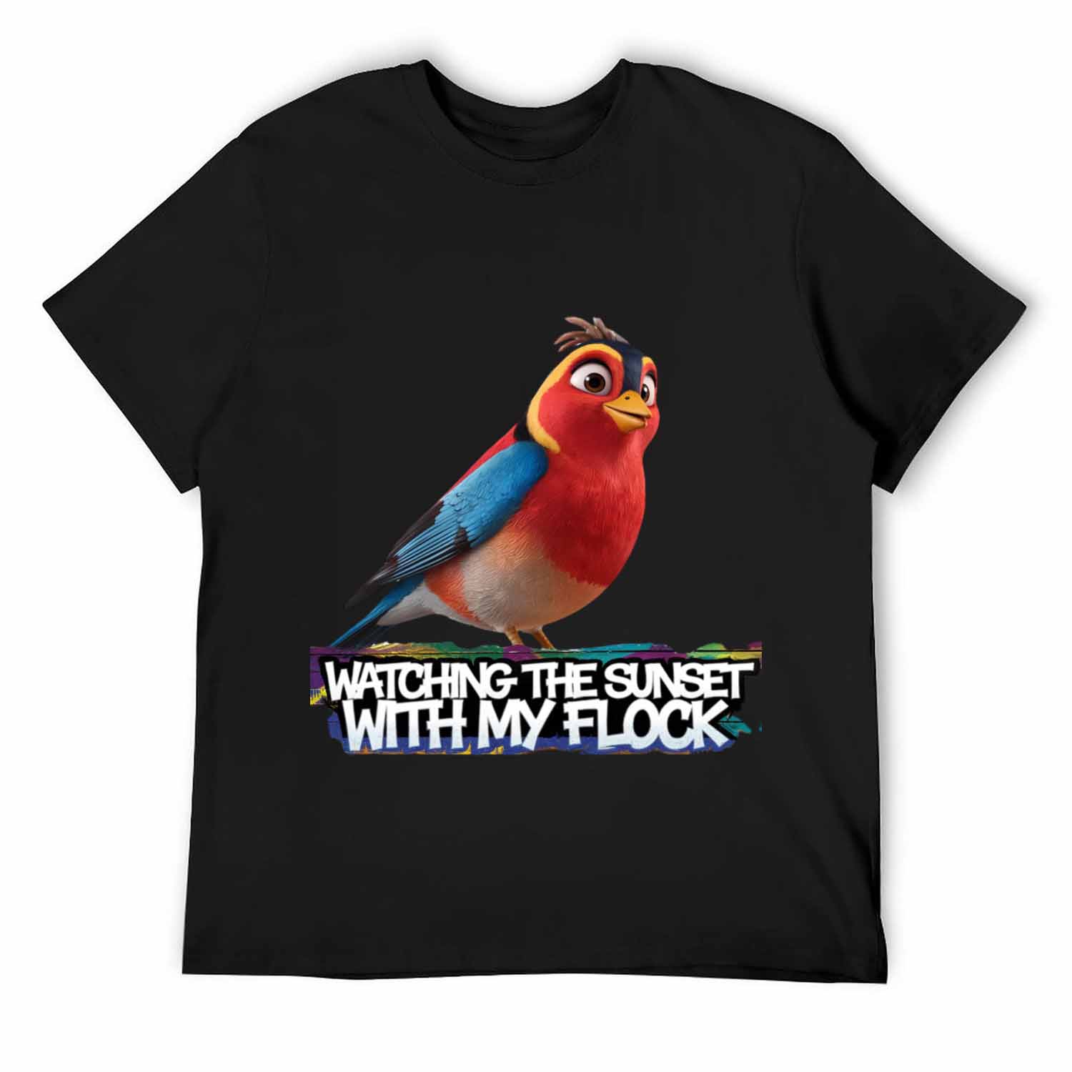 Asl (American Sign Language) Watching The Sunset With My Flock Tshirt ...