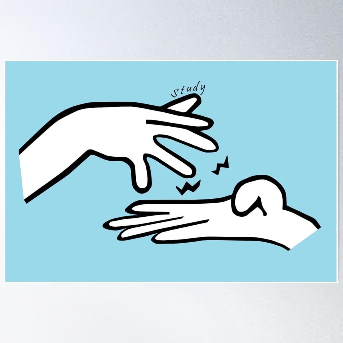 Asl Study Poster Wall Art, Modern Wall Decor For Living Room Bedroom ...