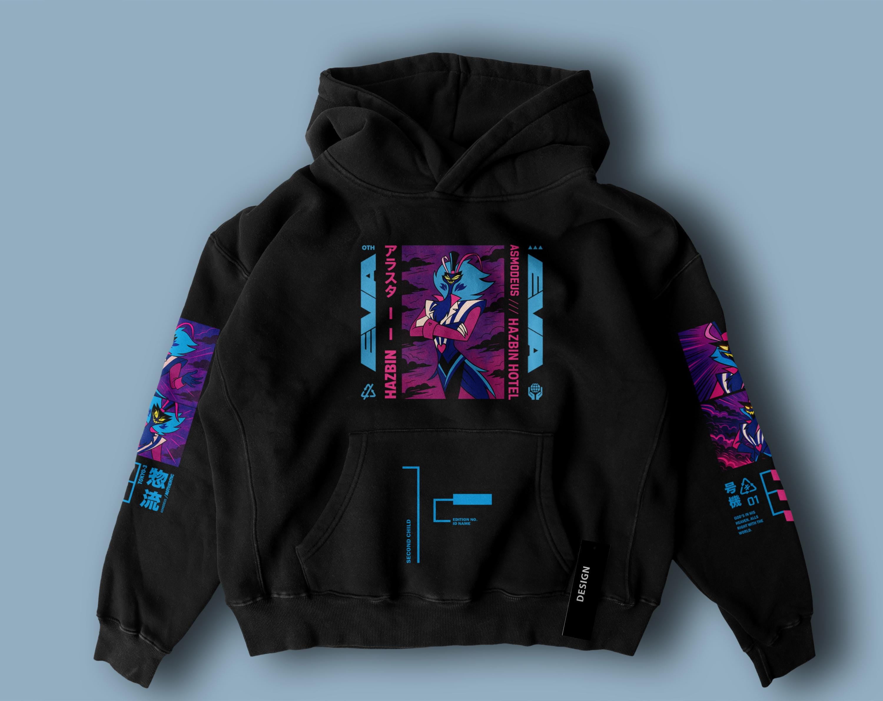 Asmodeus Hoodie : Hazbin Hotel Demoncore Streetwear, Edgy Imp Cosplay ...