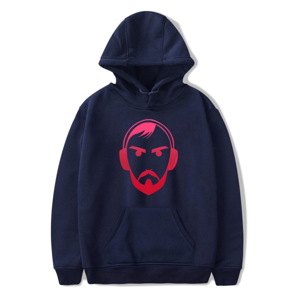 Asmongold Hoodie Face Logo Pullover Fashion Sweatshirt Casual Wear Hip ...