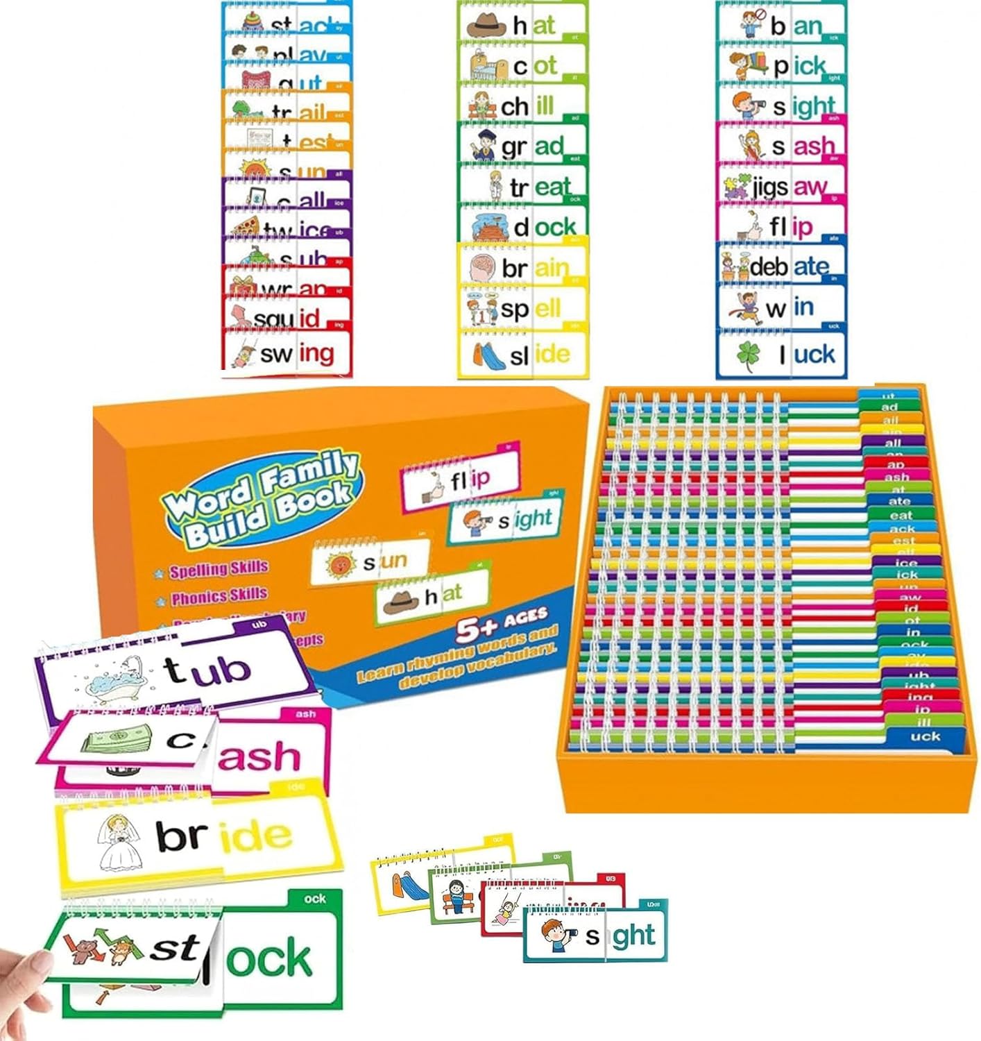 Asmutual 30-book rhyming flipbook, develops foundational reading skills ...