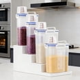 Asnews 4Pcs 5.5Lbs Airtight Rice Storage Containers with Locking Lids ...