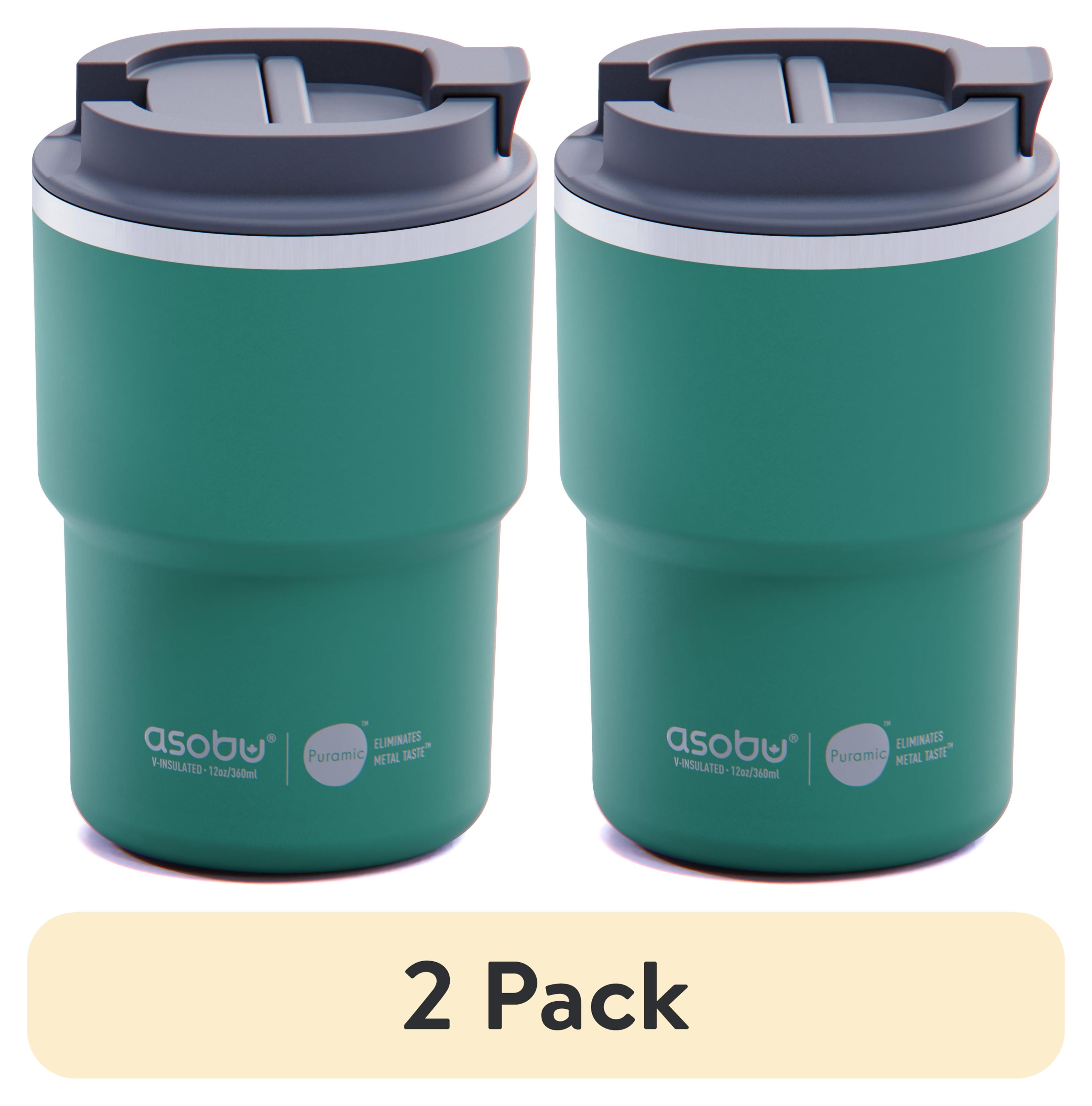(2 pack) Asobu Coffee Express Puramic 12oz Travel Mug - Walmart.com