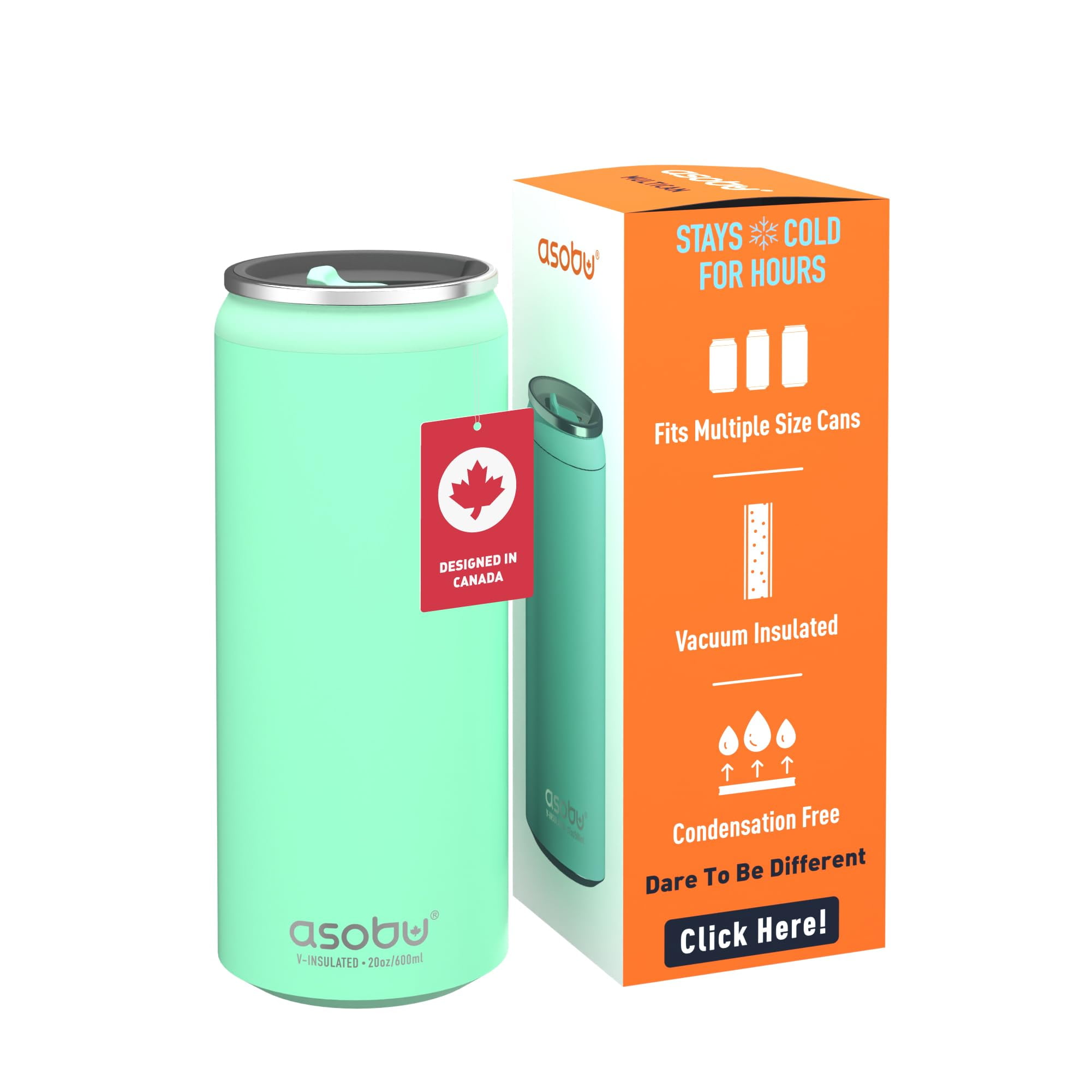 Asobu Multi Can Cooler Insulated Sleeve for Discreet Drinking fits for ...