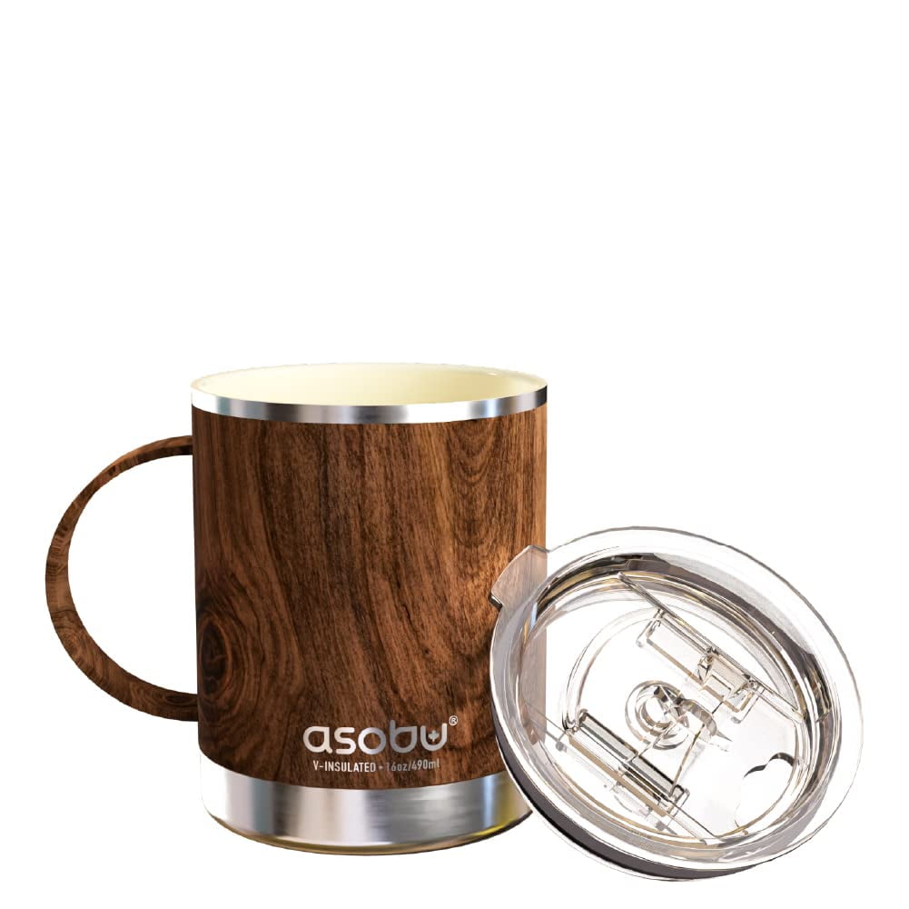 Asobu Stainless Steel Coffee Mug, Ceramic Inner Coating, Double Walled ...
