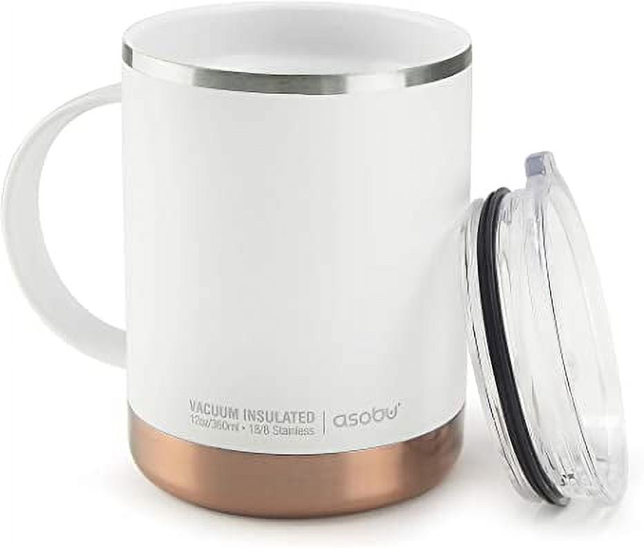 Asobu Ultimate Ceramic Insulated Coffee Mug, Stainless Steel ...