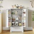 Asofer 41" Kitchen Pantry Cabinet with Drawer & Doors, Freestanding ...