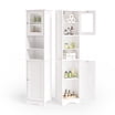 "Ktaxon 67"" H White Bathroom Cabinet, 5-Tier Slim Storage Tower, Tall ...