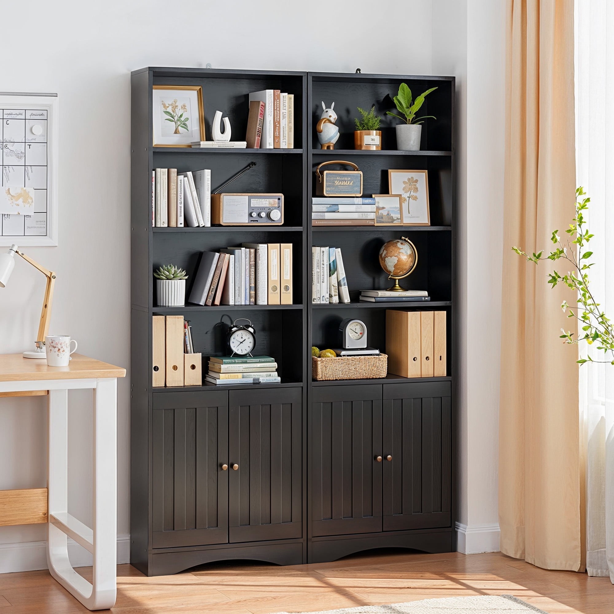 Asofer Bookshelves and Bookcases with Adjustable Shelves, Wall Shelf ...