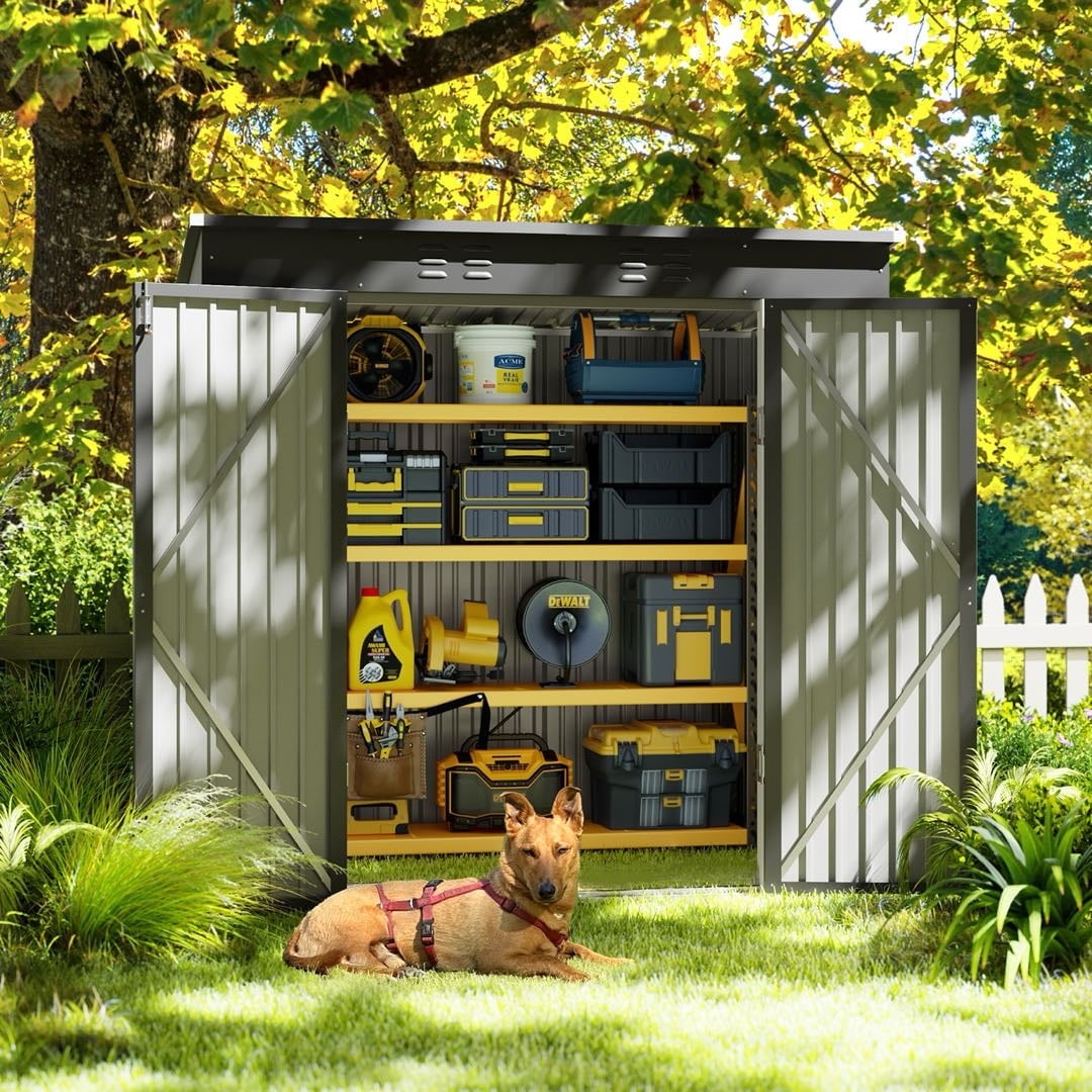 Customer reviews for Asofer Outdoor Storage Shed 6 x 4 FT, Metal Garden ...
