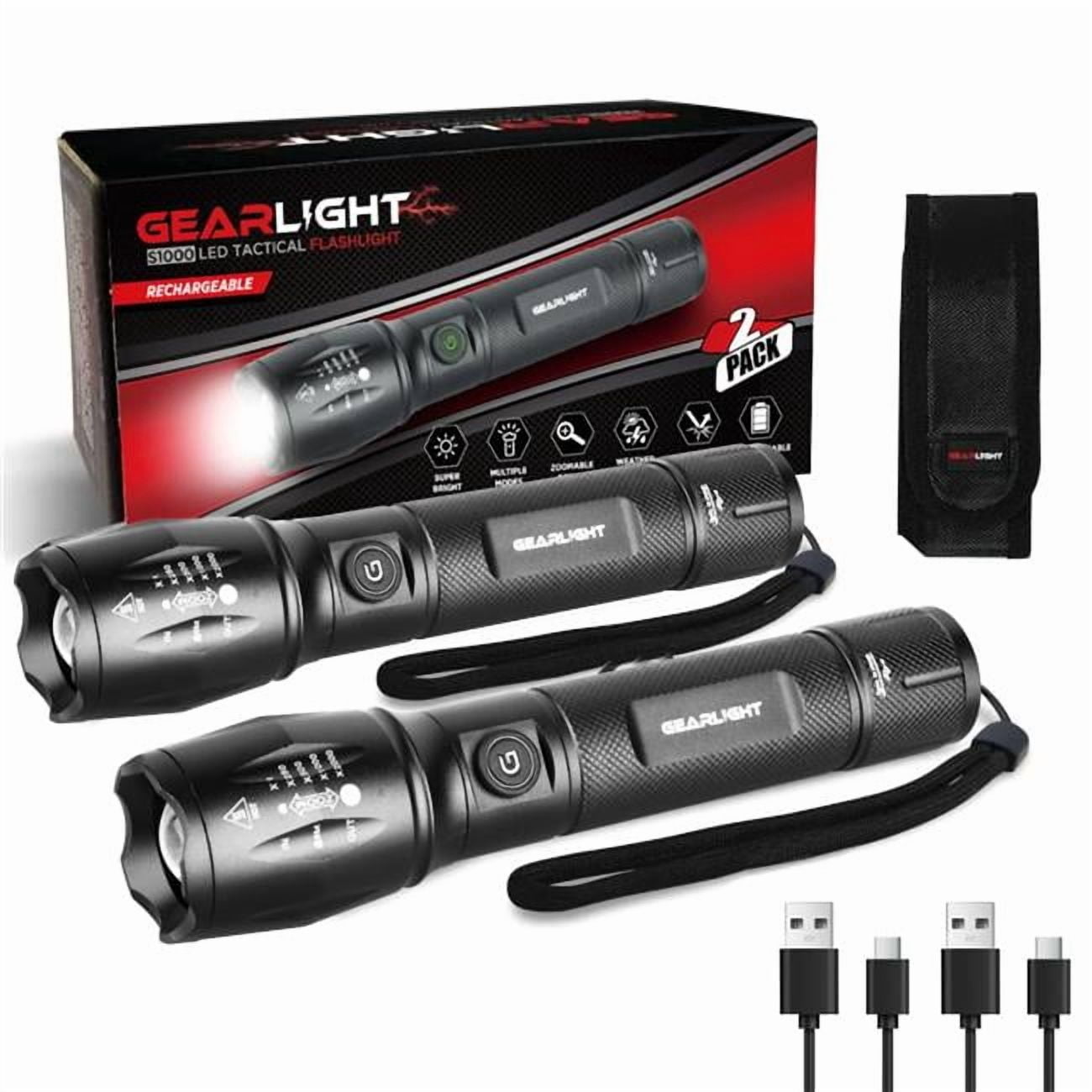 Asonic NT85674 Gear Light S1000 LED Tactical Flashlights - High Lumens ...