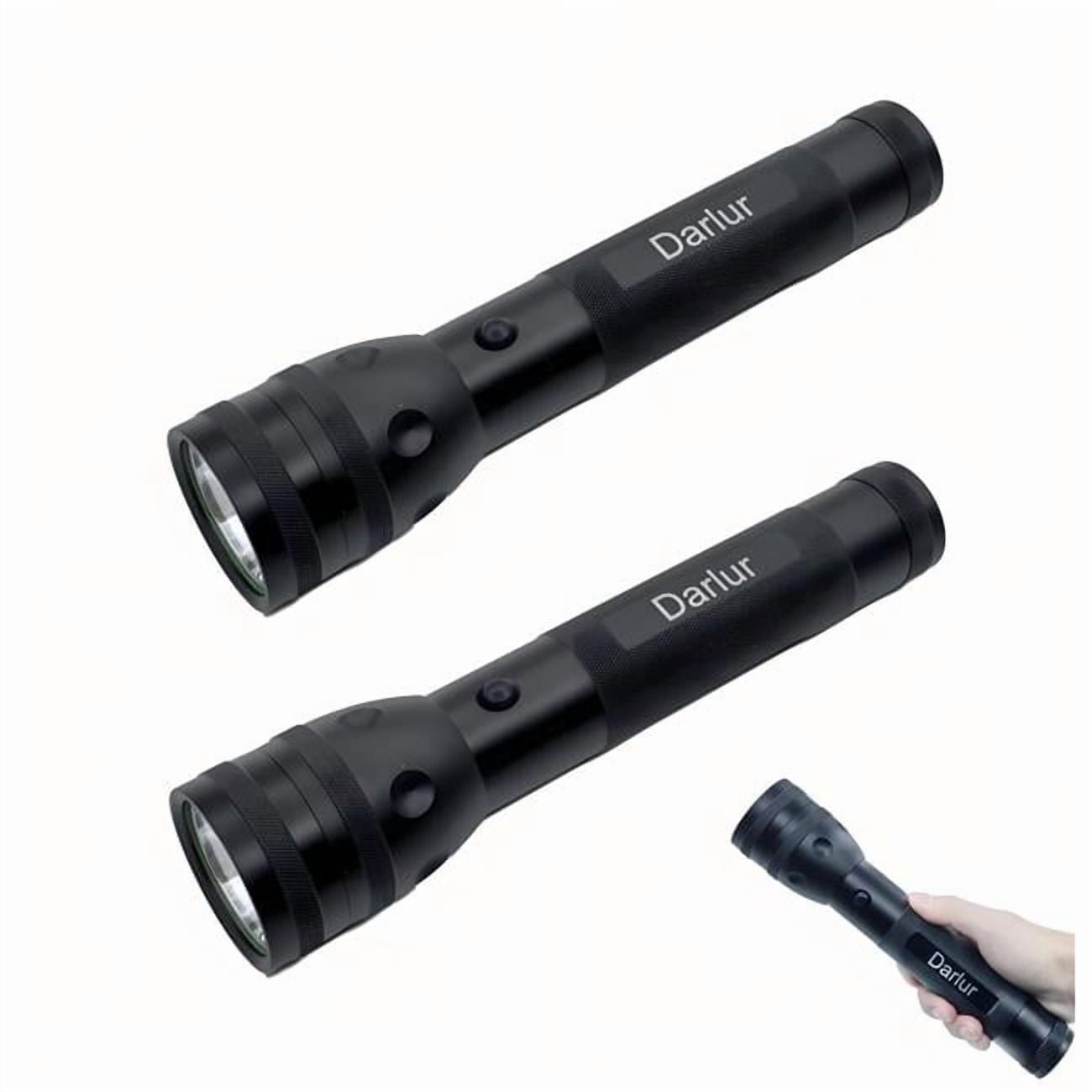 Asonic NT85697 Heavy Duty 2 D Cell Battery LED Flashlights, High Lumens ...