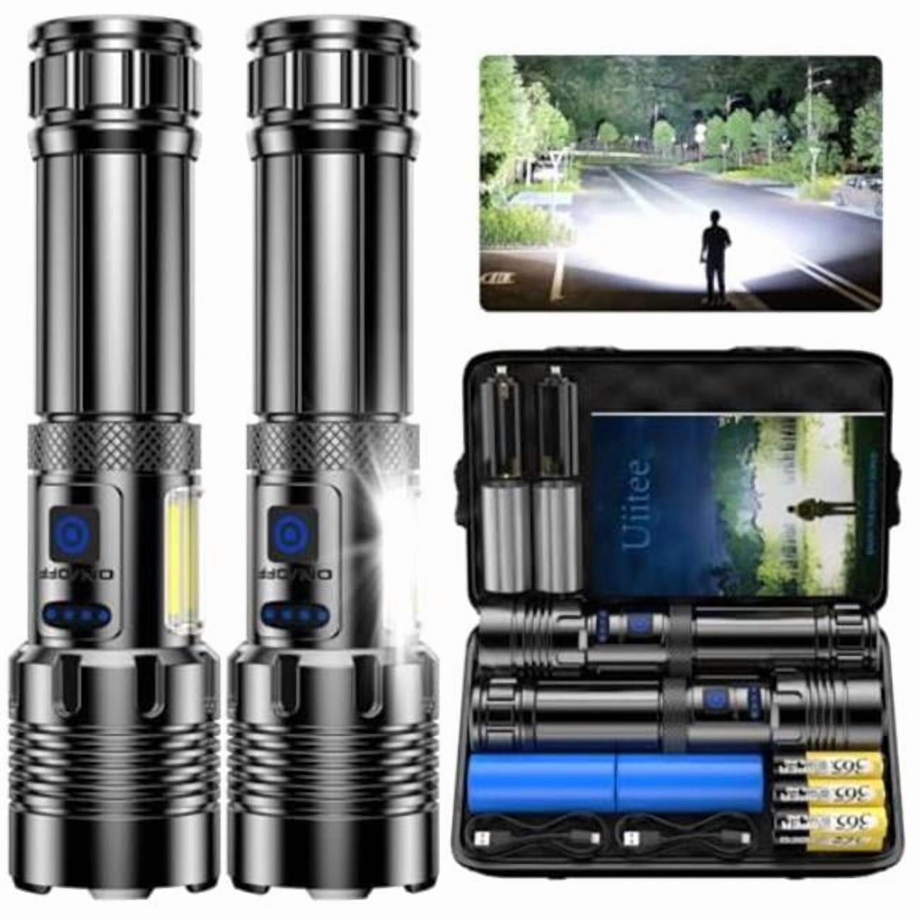 Asonic NT84803 High Lumens Rechargeable LED Flashlights, 2000 Lumens ...