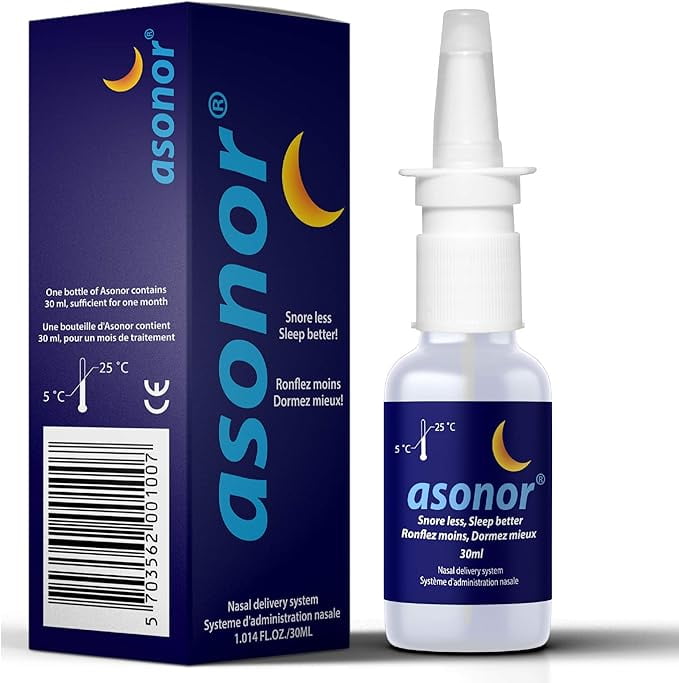 Asonor Snoring Nasal Spray - Fast Snore Stopper Drops for Better Sleep ...