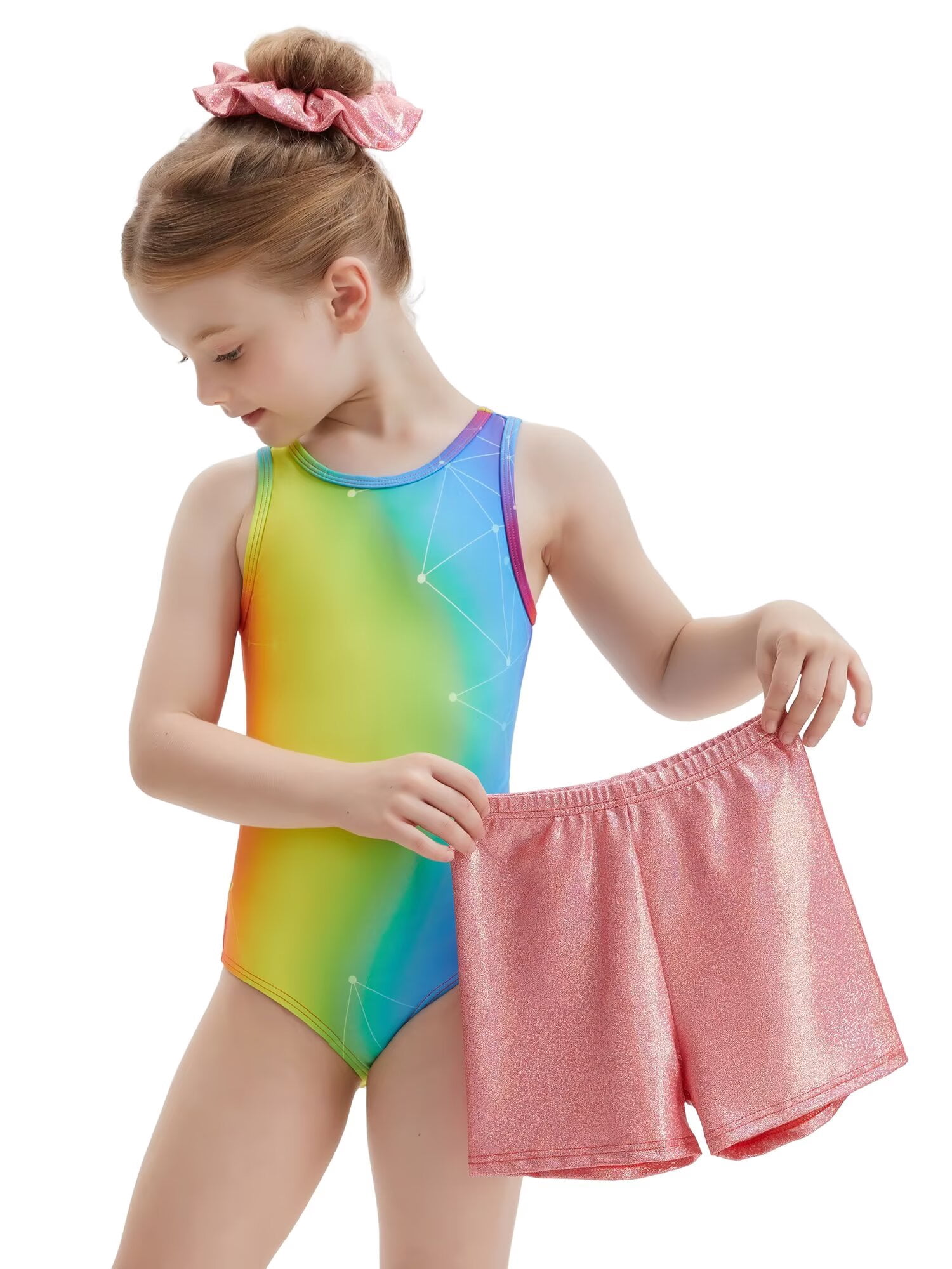 Asoul Gymnastics Leotards for Girls Dance Unitards Shorts Outfits ...