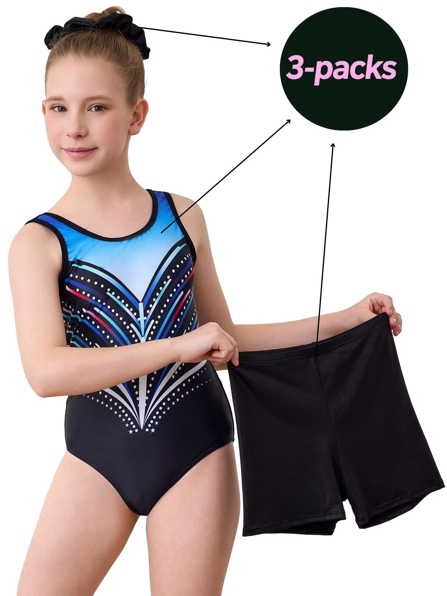 Asoul Gymnastics Leotards for Girls Dance Unitards Shorts Outfits ...