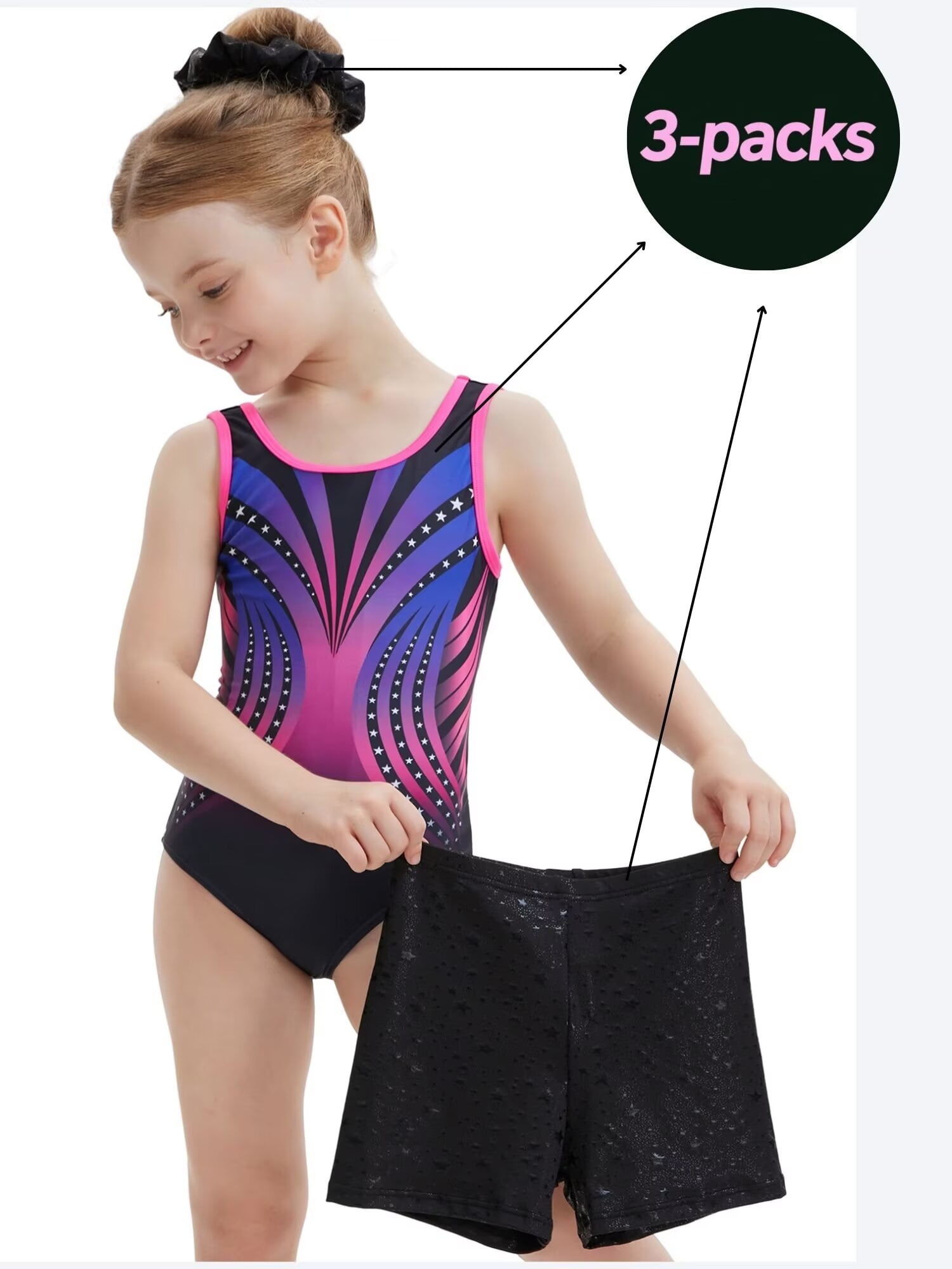 Asoul Gymnastics Leotards for Girls Dance Unitards Shorts Outfits ...