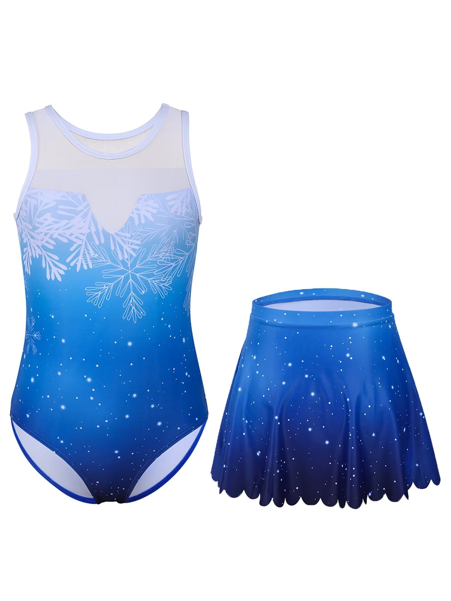 Asoul Two Piece Gymnastics Leotards for Girls with Skirt Sleeveless Ballet Dance Dress Outfit 4 ...