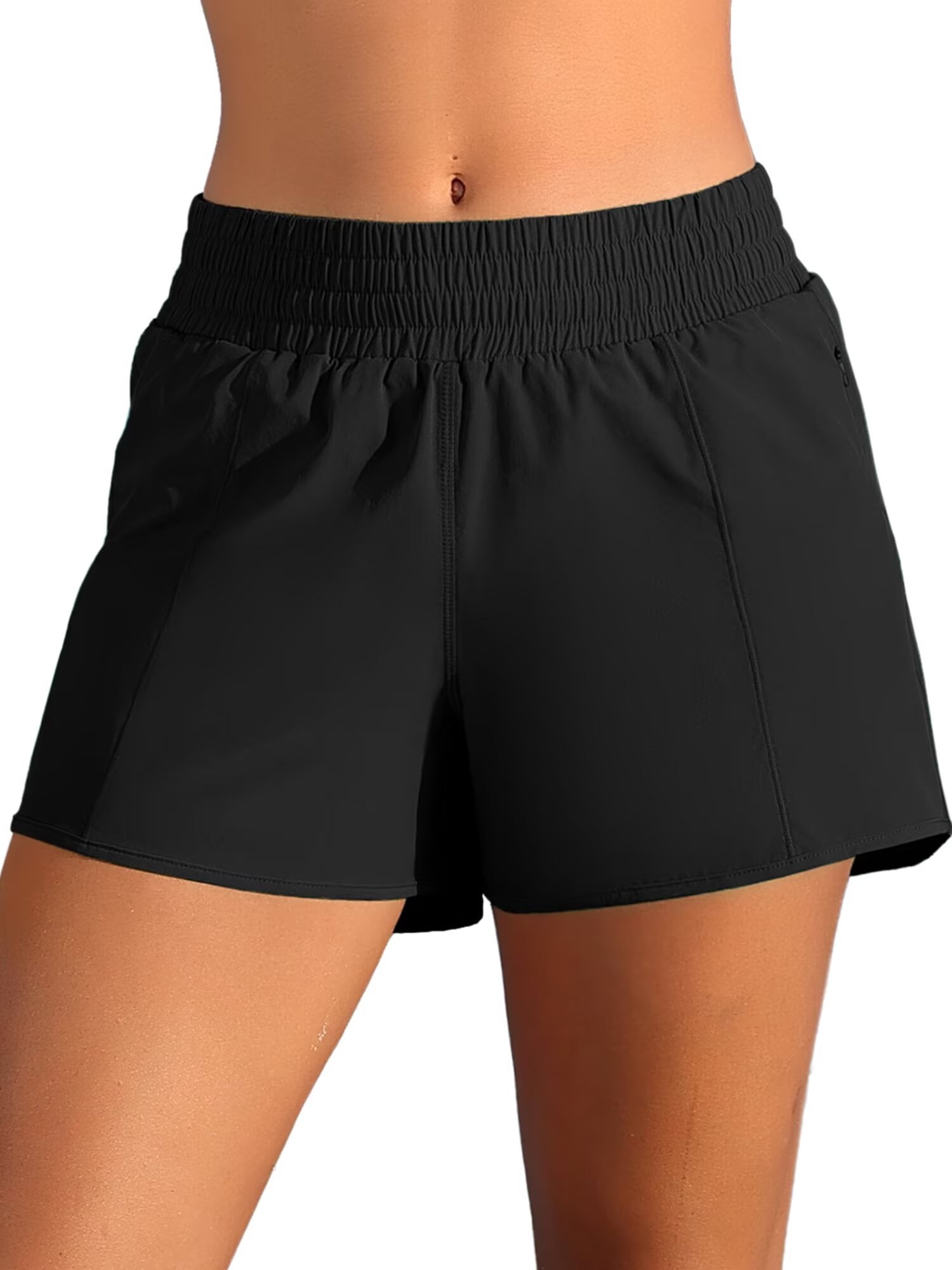 Asoul Women's UPF 50+ Swimsuit Bottoms with Liner Zipper Pockets High ...