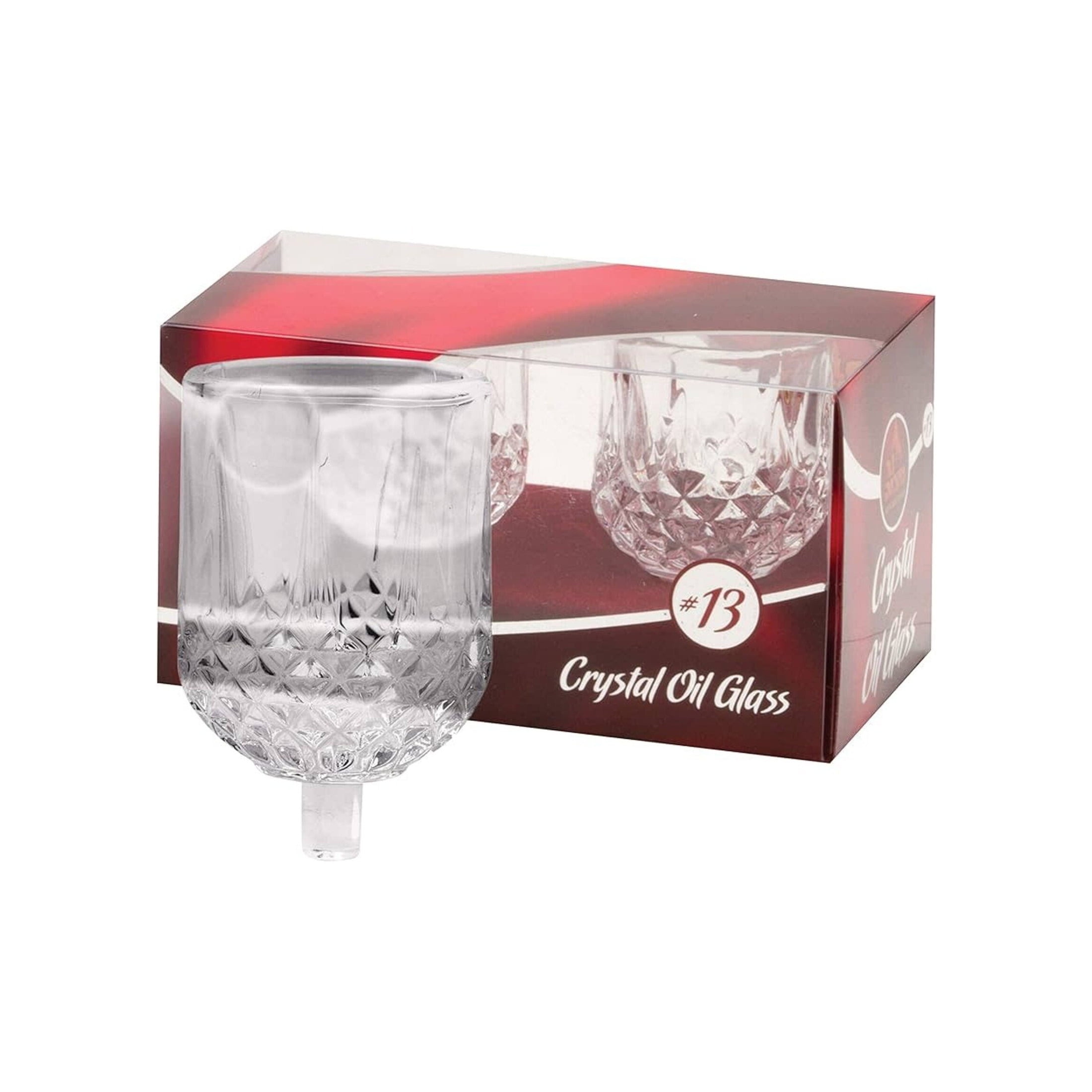 Aspaclaria Judaica & Wine - Oil Glass Crystal 2 Pack #13 - Walmart.com