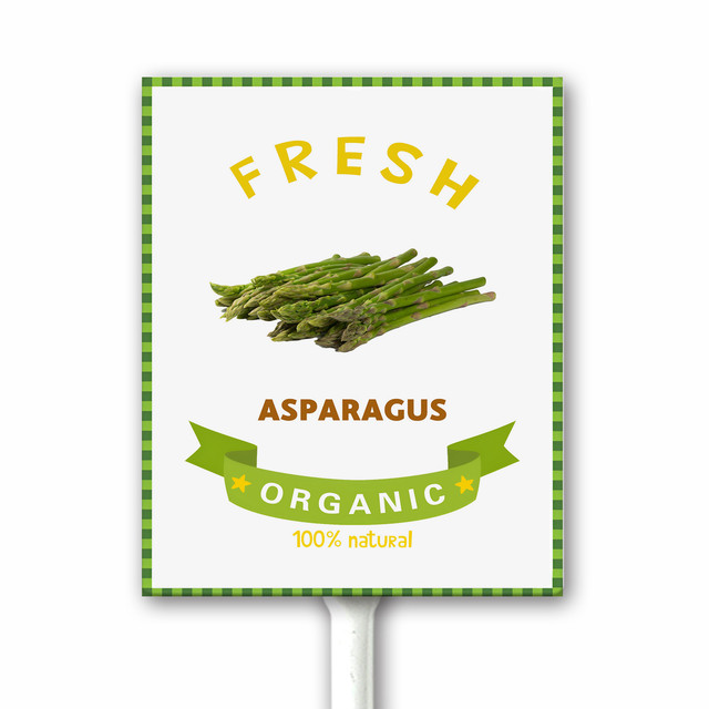 Asparagus Vegetable Garden Signs Metal Yard Sign With Stake Perfect for ...