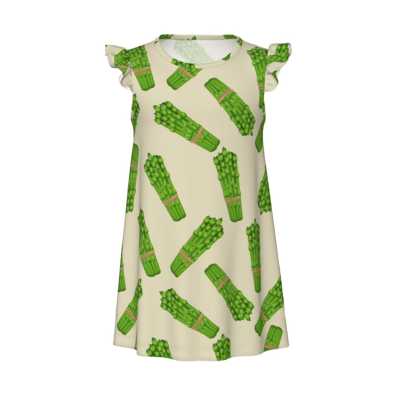 Asparagus green design Girls Nightgowns, Short Sleeves Princess Dress ...