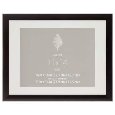 Aspect Black Frame with Mat by Studio Décor® - Walmart.com