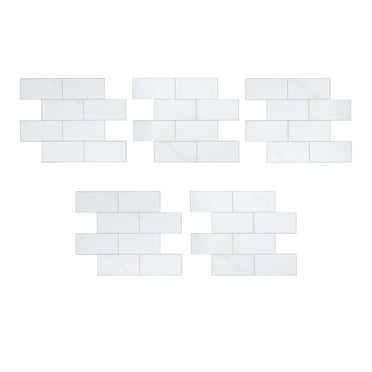 Aspect Peel and Stick Stone Overlay Kitchen Backsplash Sample- Iron ...