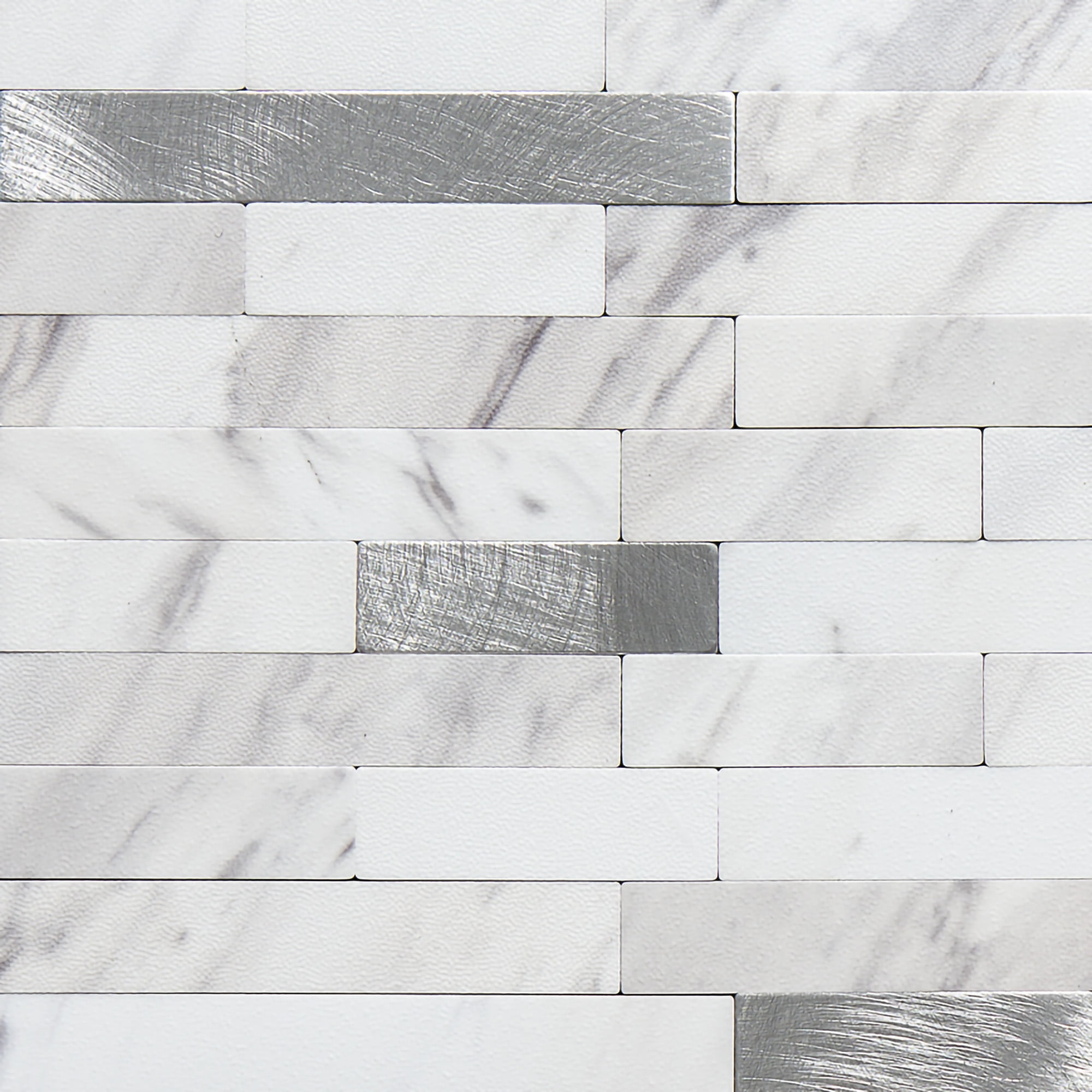 Aspect Peel and Stick Collage Tile in Marble Shine Sample - Walmart.com