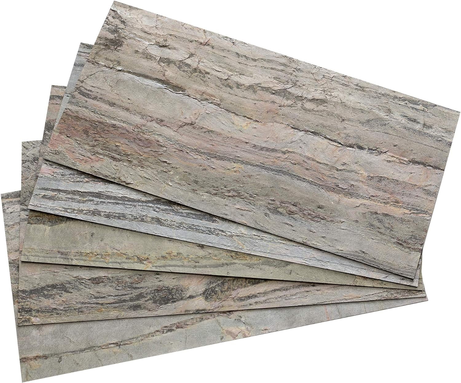 Aspect Stone 12in. x 24in. Glue-Up Tiles (5 Pack) (Weathered Quartz ...