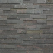 Aspect Peel and Stick Stone Overlay Kitchen Backsplash Sample- Iron ...