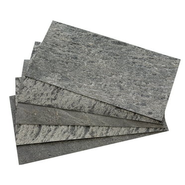Aspect Self-Adhesive Stone Overlay Kitchen Backsplash Tile, Weathered ...