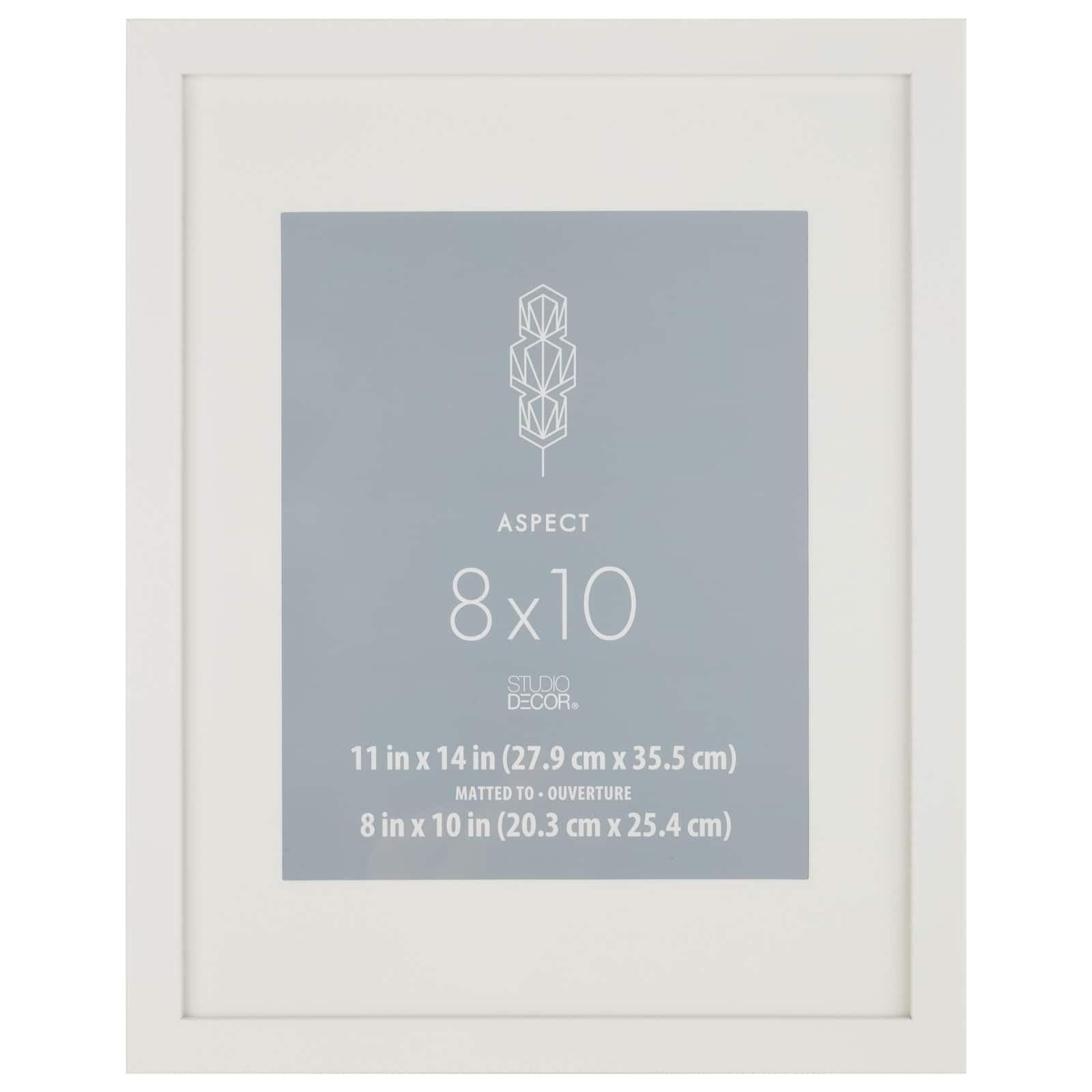 Studio D√©cor¬Æ White Picture Frame, Narrow Matte Border, with Matching ...
