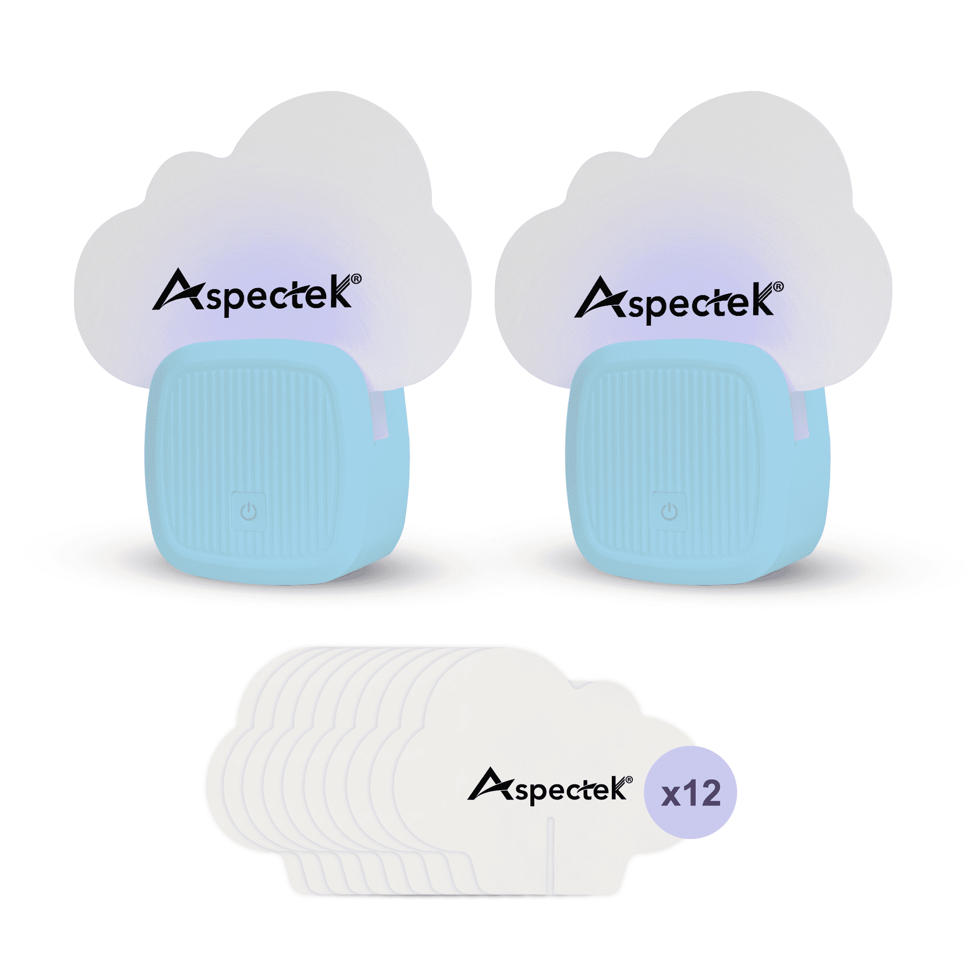 Aspectek Sticky Fly Insect Trap for Indoor, Plug-in Blue Light Bug Trap ...